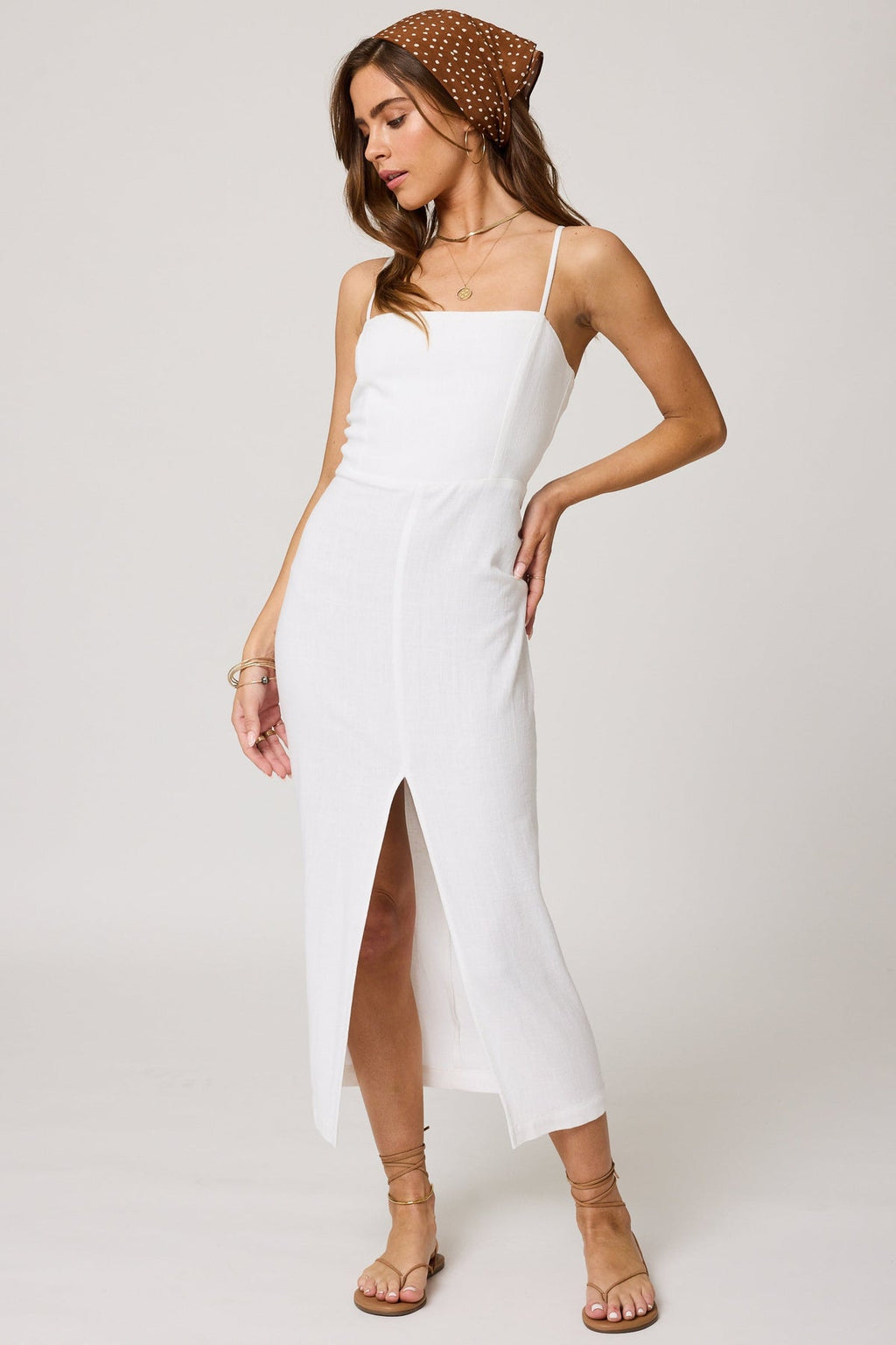 The Giada Apron Midi White – September